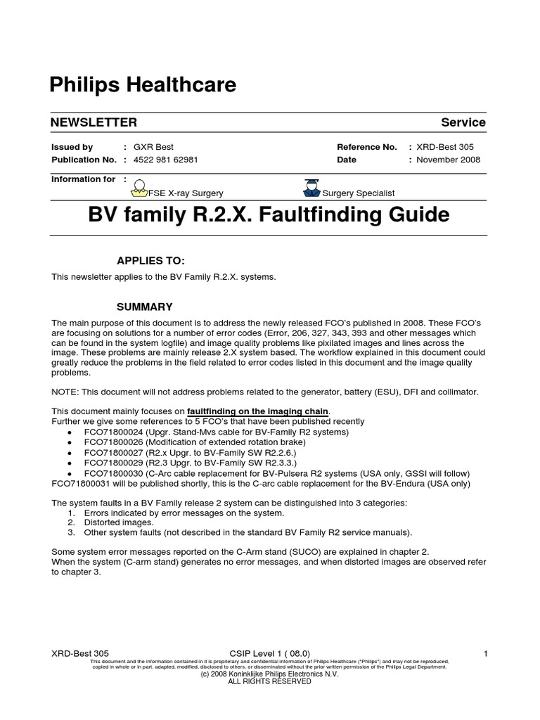 BV Family R.2.X Faultfinding Guide | PDF | Science & Mathematics ...