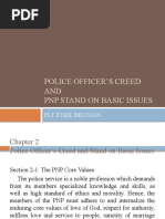 PNP Creed and Core Values | PDF | Police | Integrity