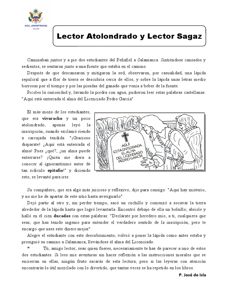 Lector Atolondrado y Lector Sagaz - 20.09.22 | PDF