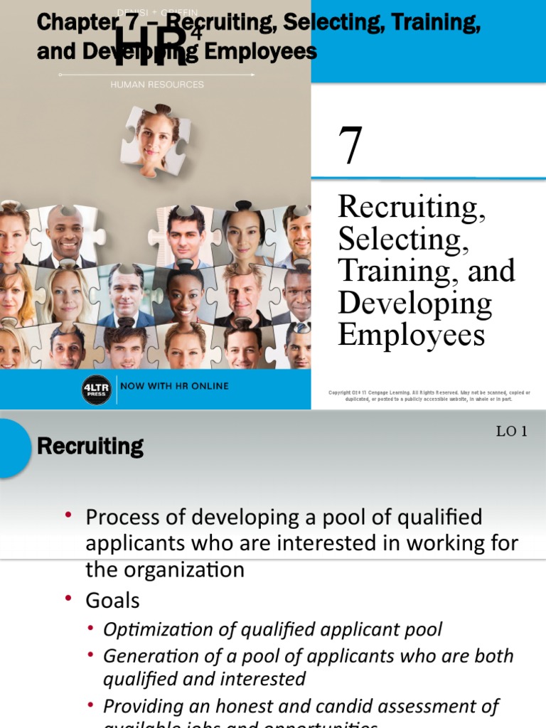 Recruiting, Selecting, Training, and Developing Employees | PDF ...