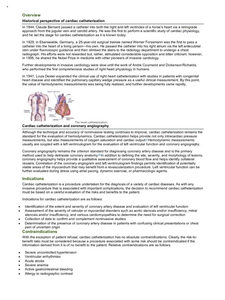 Cardiac Catheterization | PDF | Heart | Heart Valve