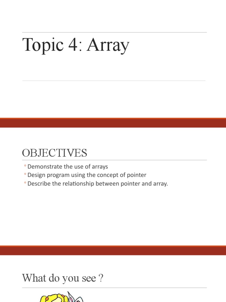 Topic 4 Array Pdf 9596