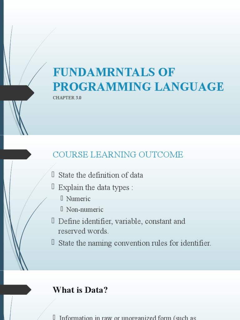 Chapter 3 | Download Free PDF | Boolean Data Type | Data Type