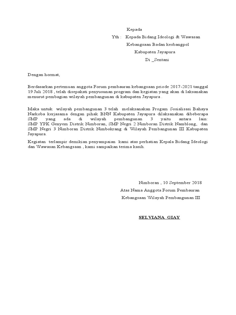 Surat Pengantar | PDF