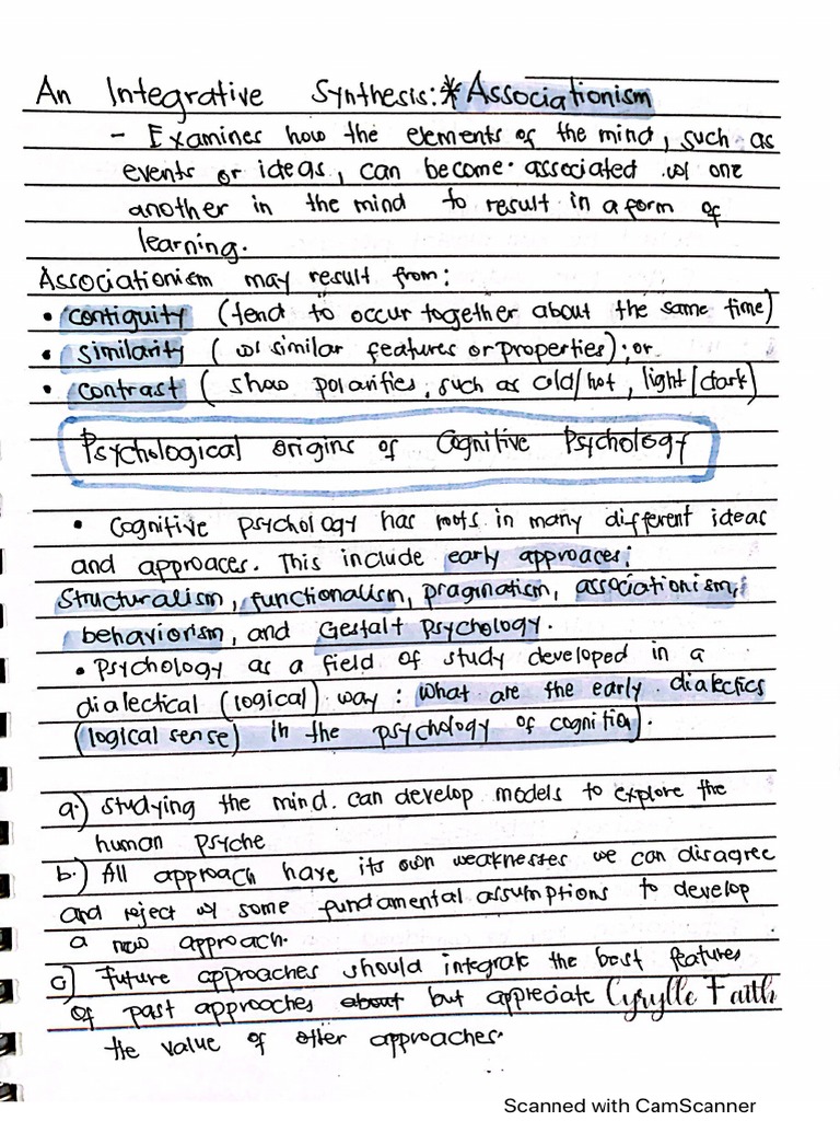 Cog Psych Notes | PDF