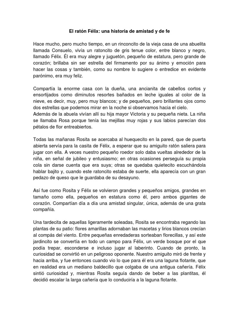 El Ratón Félix | PDF | María, madre de Jesús | Jesús