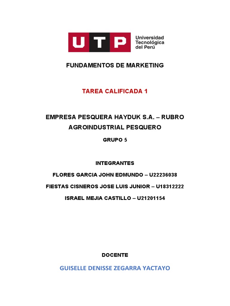 Seguridad y Salud en Pesquera Hayduk | PDF | Perú | Ácido Graso Omega 3