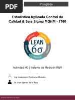 Planilla de Estudio RyR (Repetibilidad y Reproducibilidad) | PDF ...