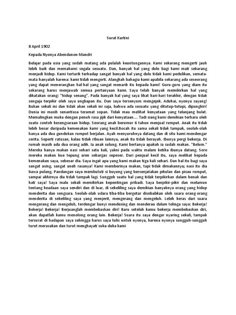 Surat Kartini | PDF