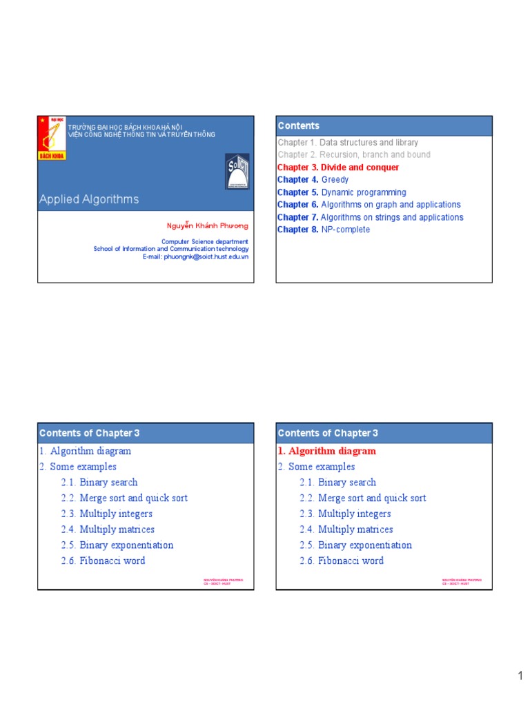 chap3E-Divide and Conquer | Download Free PDF | Mathematics | Computer Science