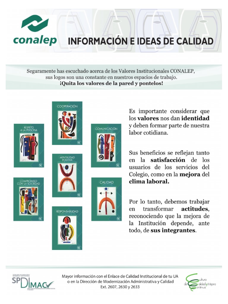 Valores CONALEP | PDF