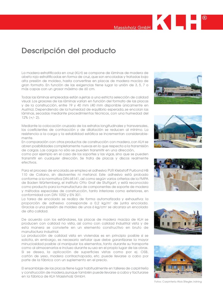 Diseno Y Arquitectura Con KLH | PDF | Madera | Incendios