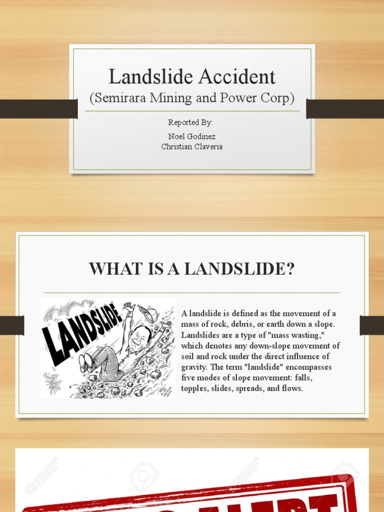Semirara Mining Landslide Incident Report | PDF | Landslide | Earth ...