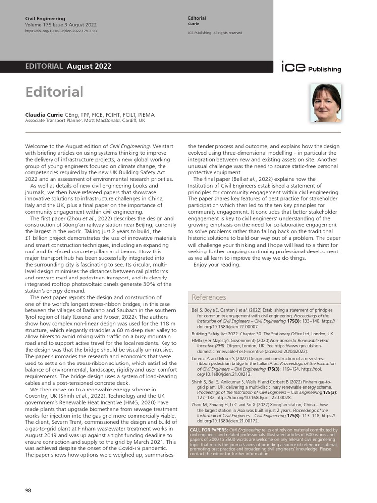 Community Engagement in Civil Engineering: Key Principles for ...