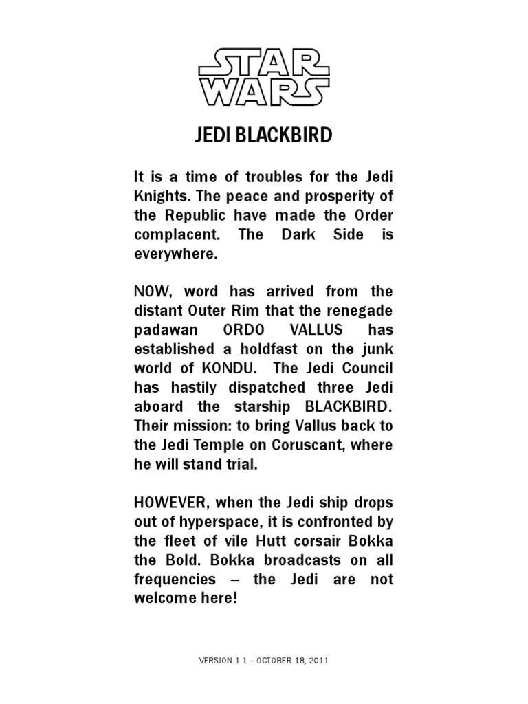 Jedi Blackbird | PDF