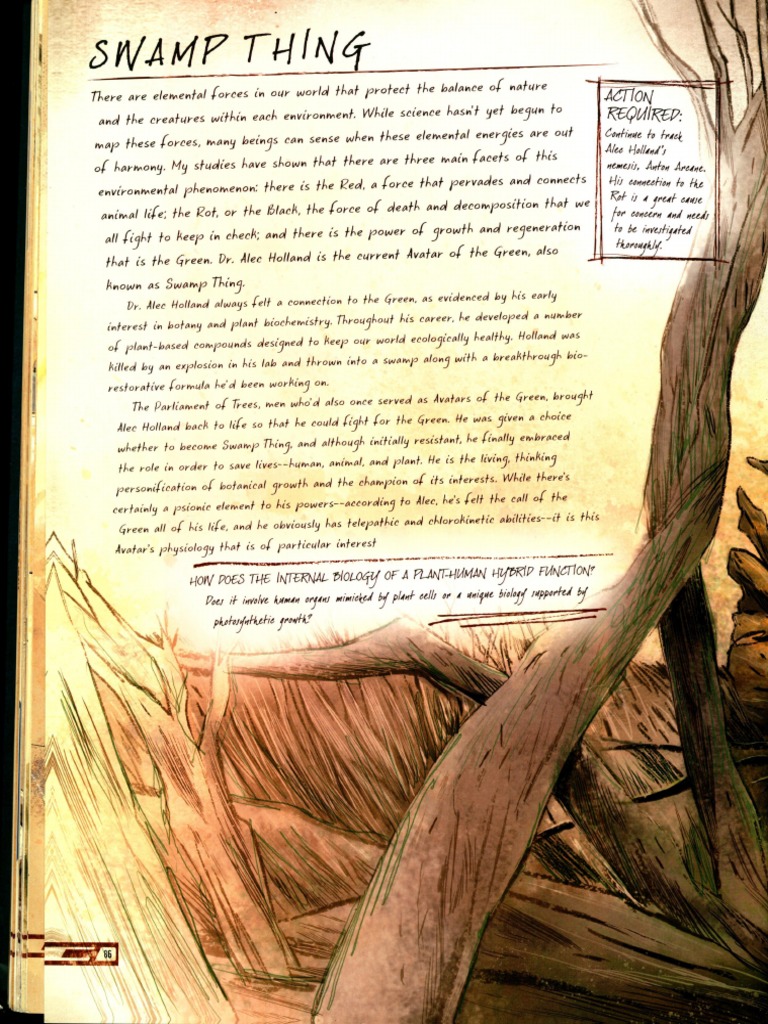 Anatomy of A Metahuman 06 Swamp Thing | PDF