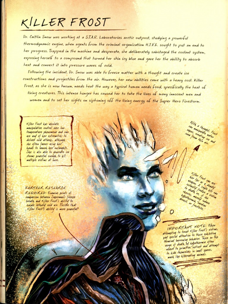 Anatomy of A Metahuman 12 Killer Frost and Conclusion | PDF