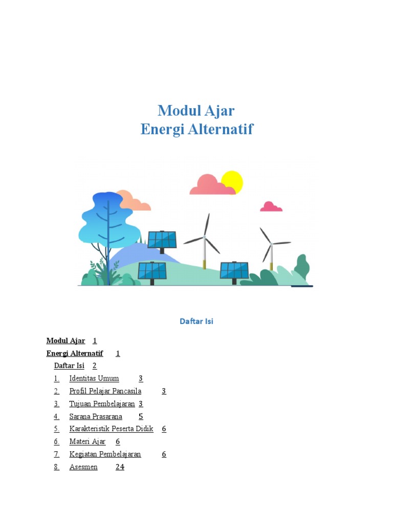 Modul Ajar Energi | PDF