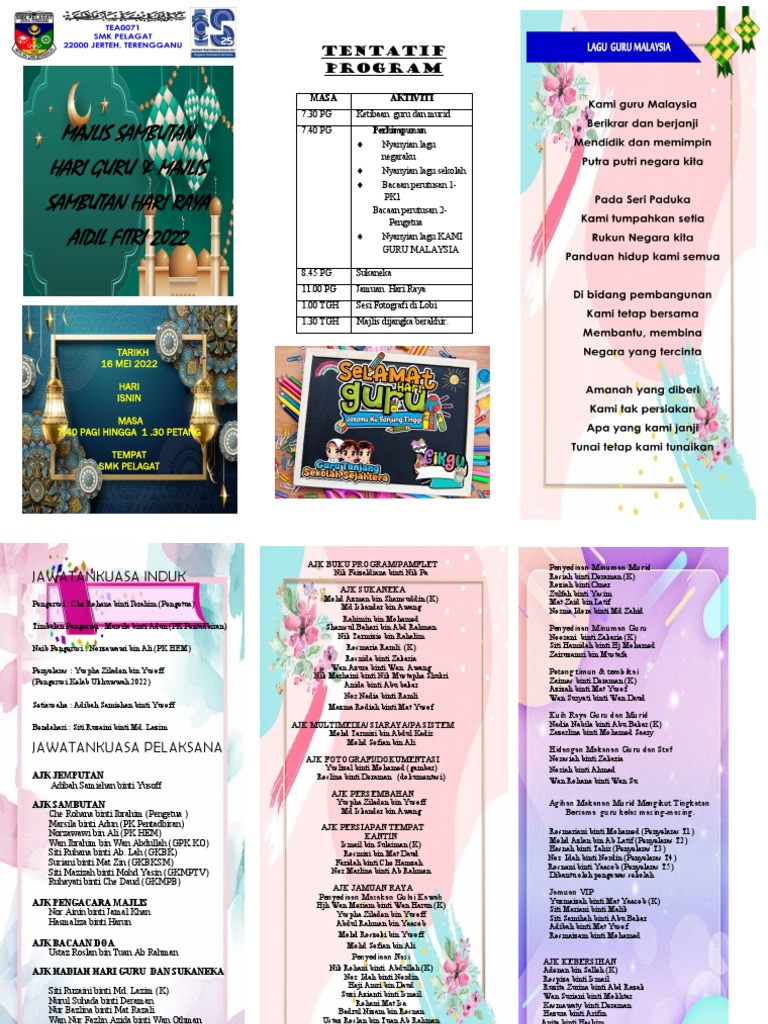 Pamplet Sambutan Hari Raya 2022 | PDF