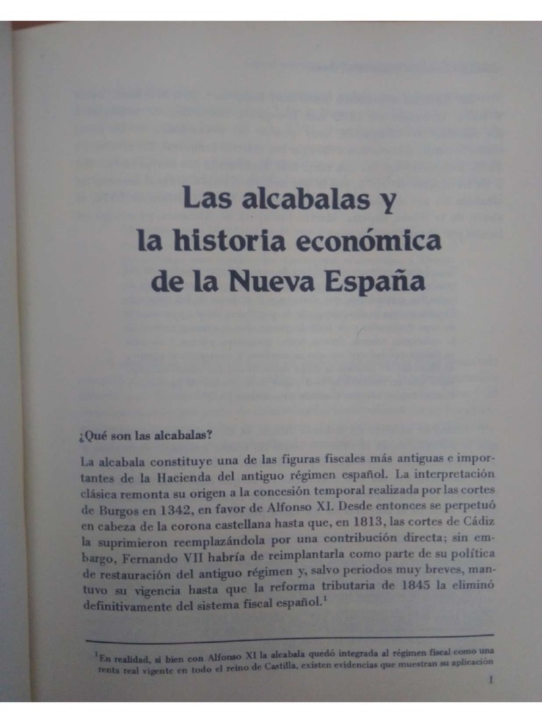 Las Alcabalas y La Historia Económica de La Nueva España | PDF