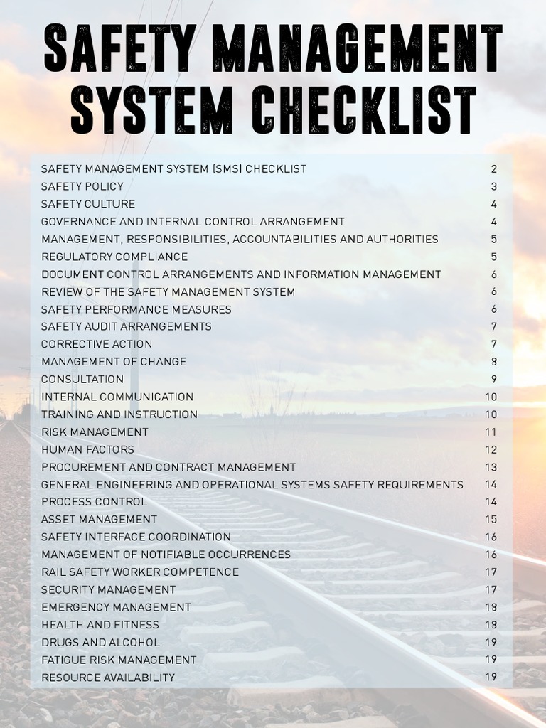 Sms Checklist | PDF