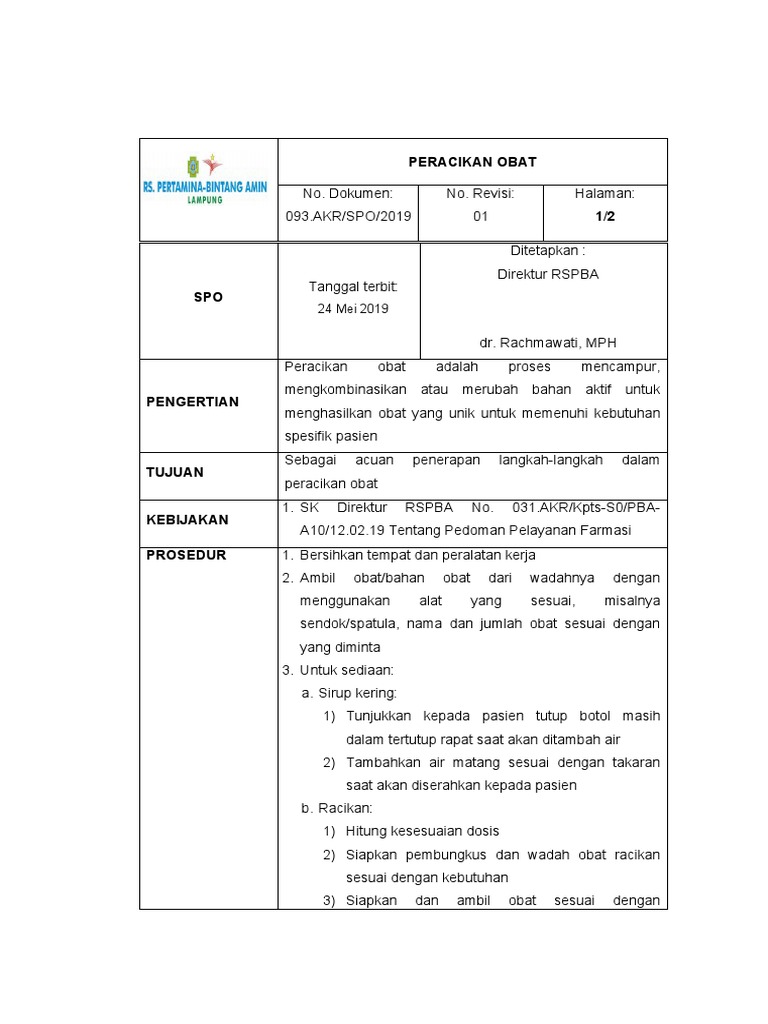 093 Peracikan Obat | PDF