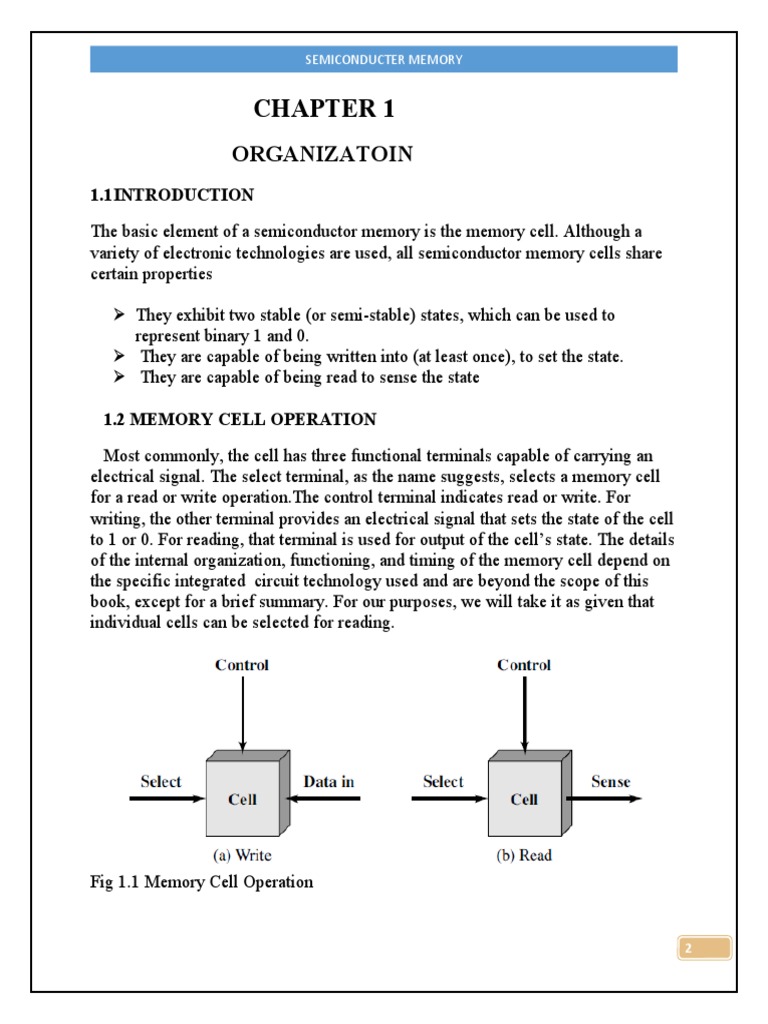 Semiconductor Main Memory | PDF | Random Access Memory | Computer Data Storage