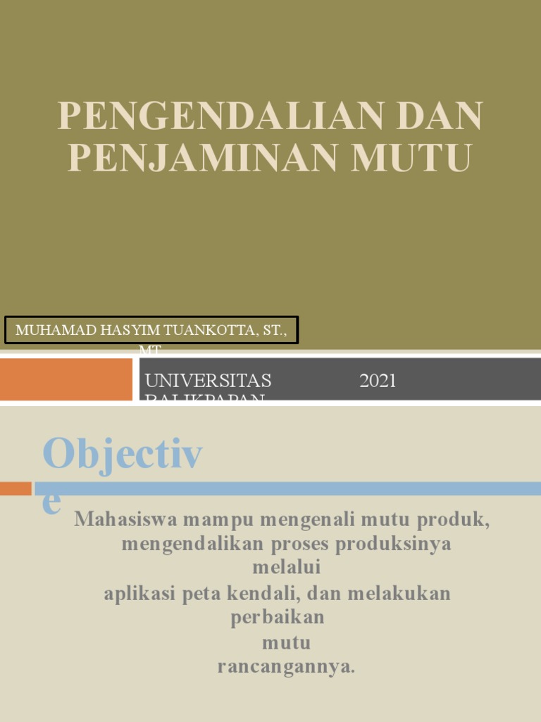 02 Pengendalian Dan Penjaminan Mutu | PDF