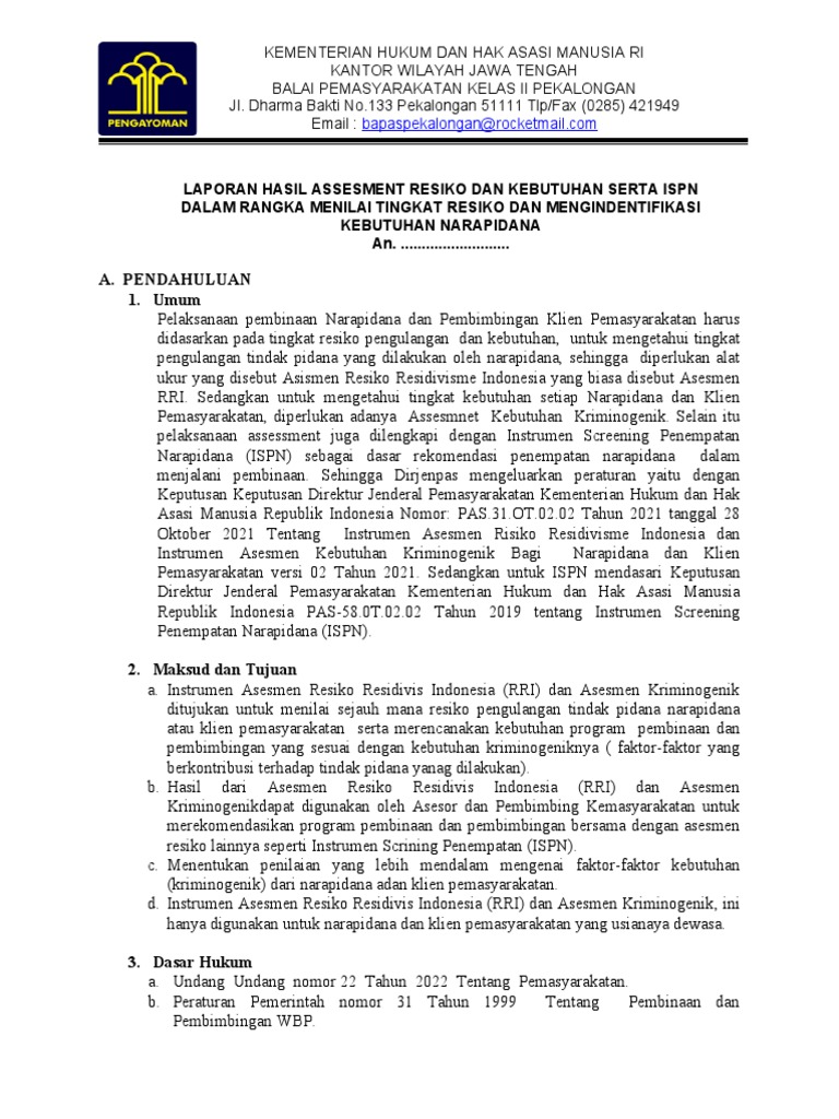 Laporan Hasil Asesmen Fix-1 | PDF