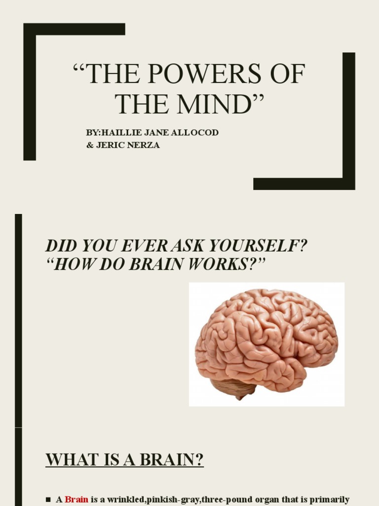 PowerPoint Presentation Perdev by Haillie and Jeric | PDF | Brain ...