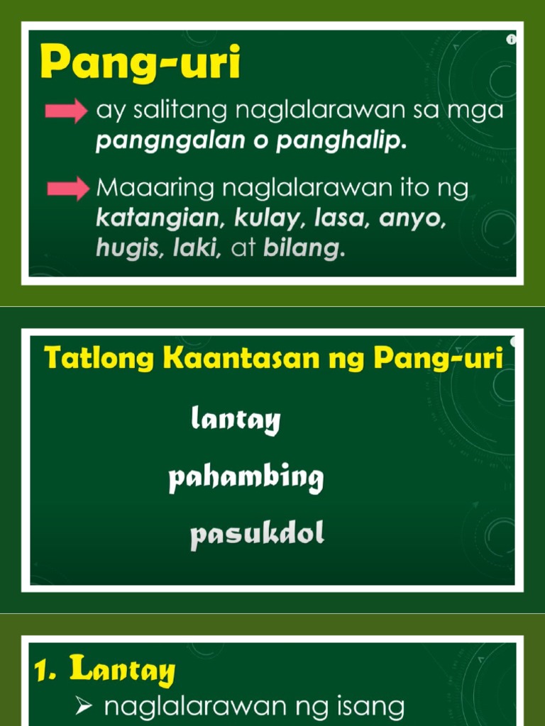 Kaantasan NG Pang Uri | PDF Kaantasan NG Pang Uri | PDF