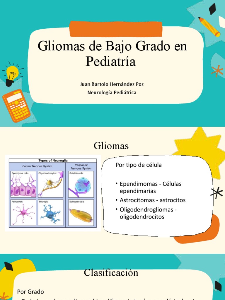 Gliomas de Bajo Grado en Pediatría | PDF | Glioma | Tumor cerebral