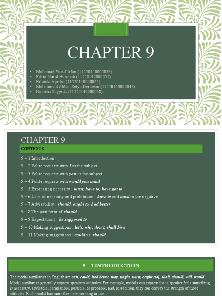 Group 5 - CHAPTER 9 - 1B | PDF | Linguistics