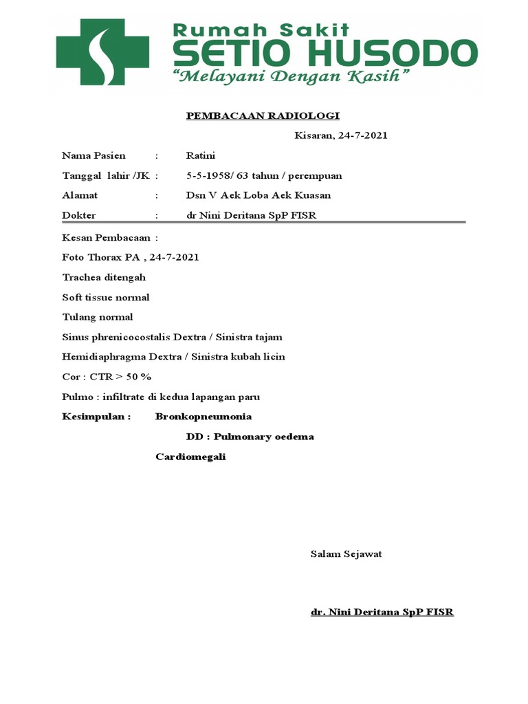 Contoh Radiologi | PDF | Pengembangan Diri | Sains & Matematika