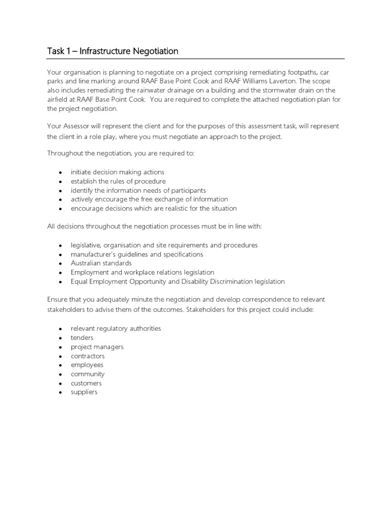 Task 1,2 3 | PDF | Negotiation | Procurement