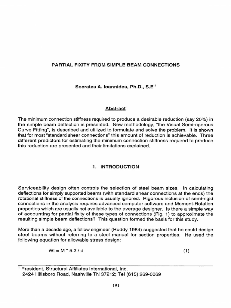 Engineers' Guide to Beam Deflection | PDF | Beam (Structure) | Stiffness
