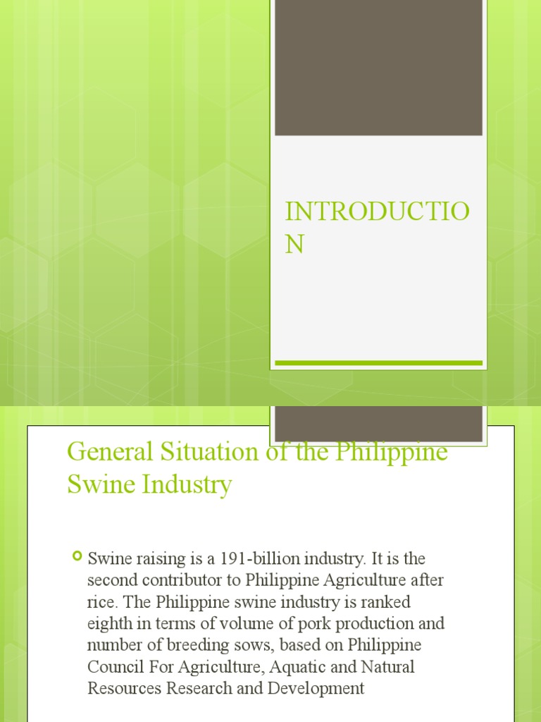 Introduction Swine Production Pdf