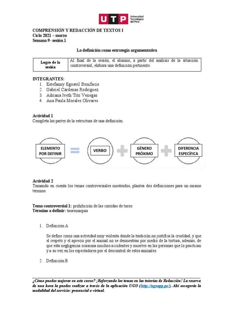 Estefanny Egoavil Bonifacio 2. Gabriel Cárdenas Rodríguez 3. Adriana ...