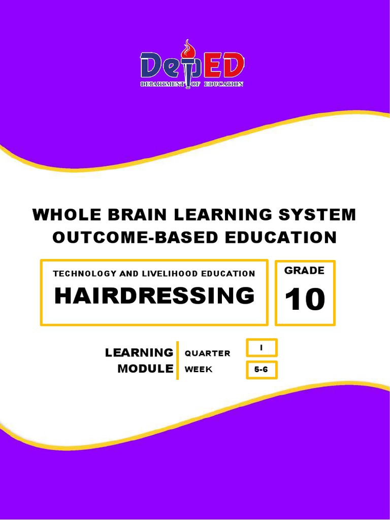 Grade 10 Hairdressing Tle q1w5 6 | PDF | Hairstyle | Human Hair