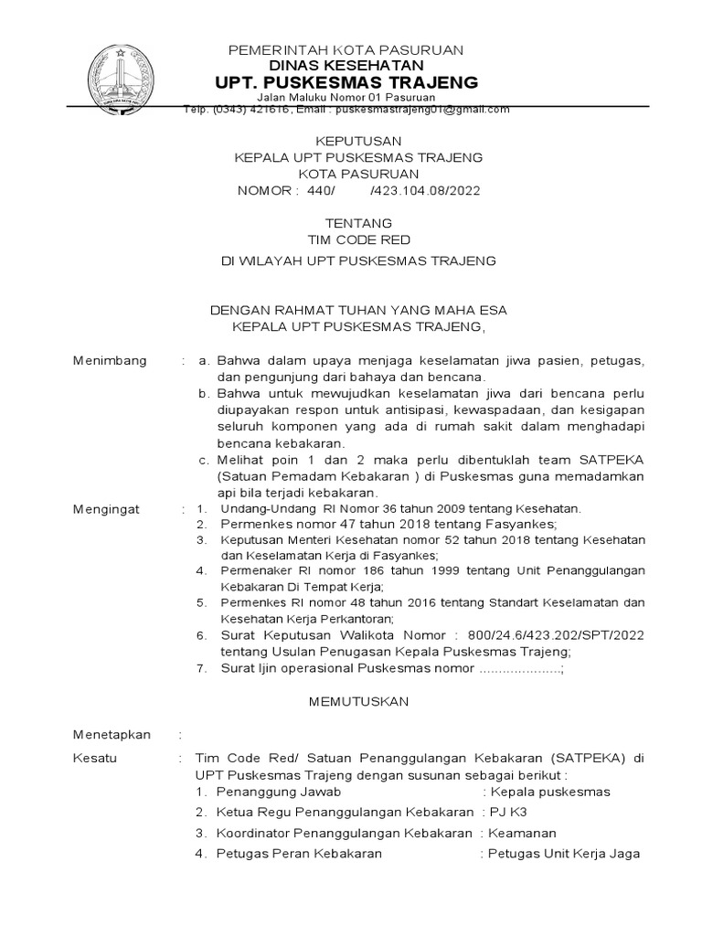 SK Tim Code Red | PDF