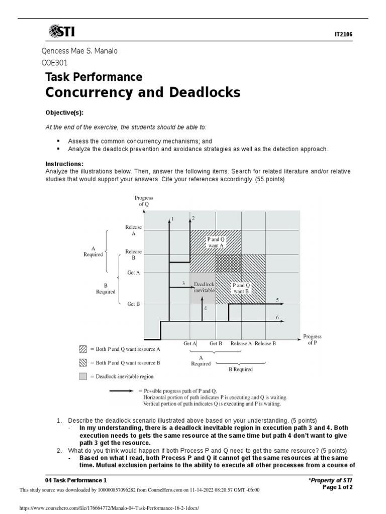 Deadlock Analysis | PDF | Computing | Cognitive Science