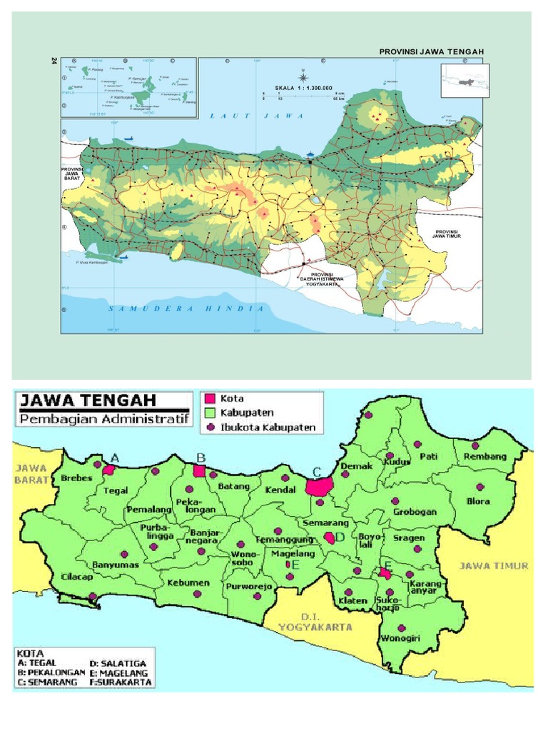 Peta Jawa Tengah | PDF