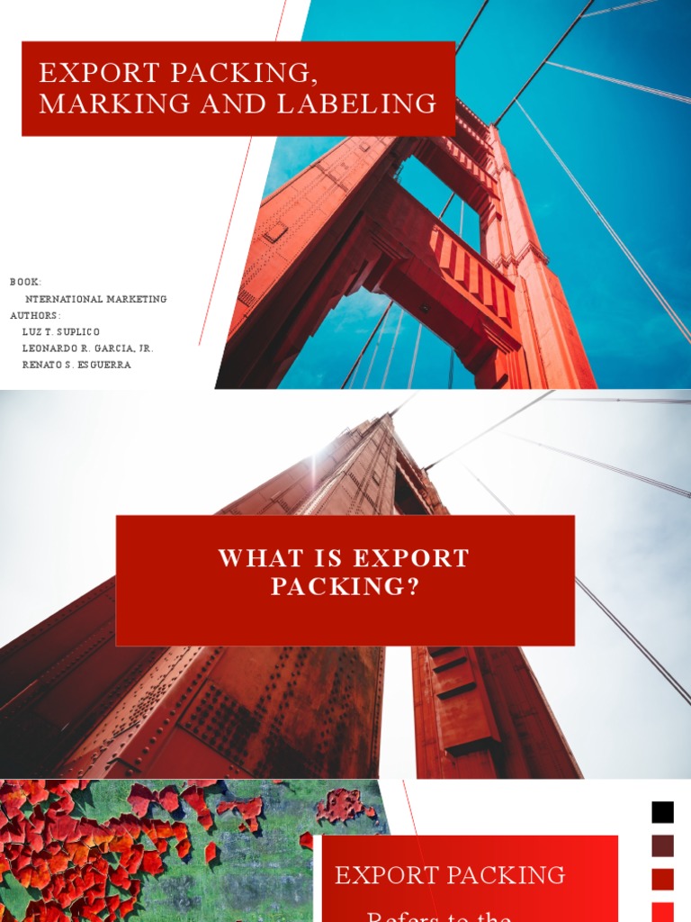 Centino&Demit - Export, Packing, Marking, Labelling | PDF | Packaging And Labeling