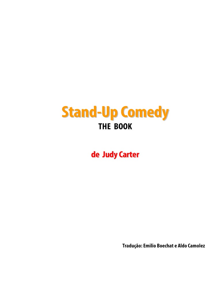 Stand-Up Comedy, The Book - Judy Carter | PDF