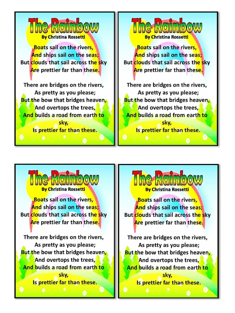 Rainbow Poem | PDF