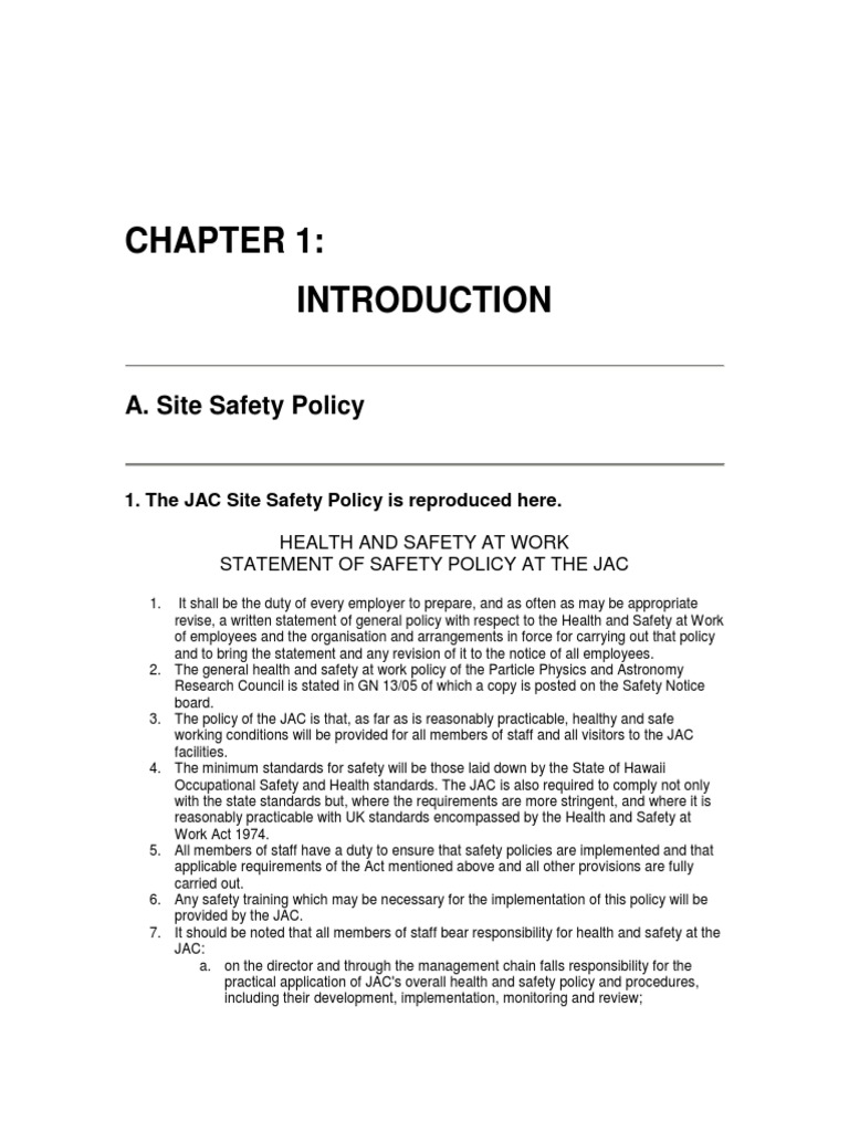 General Safety INTRODUCTION | Download Free PDF | Occupational Safety ...