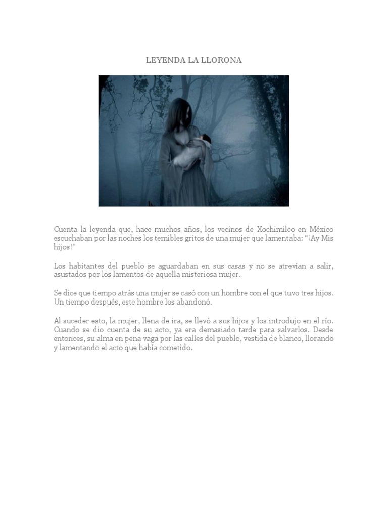 Leyenda La Llorona | PDF