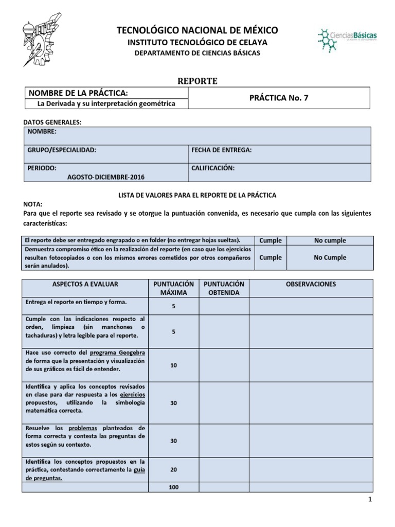 PRACTICA - 7 Calculo | PDF