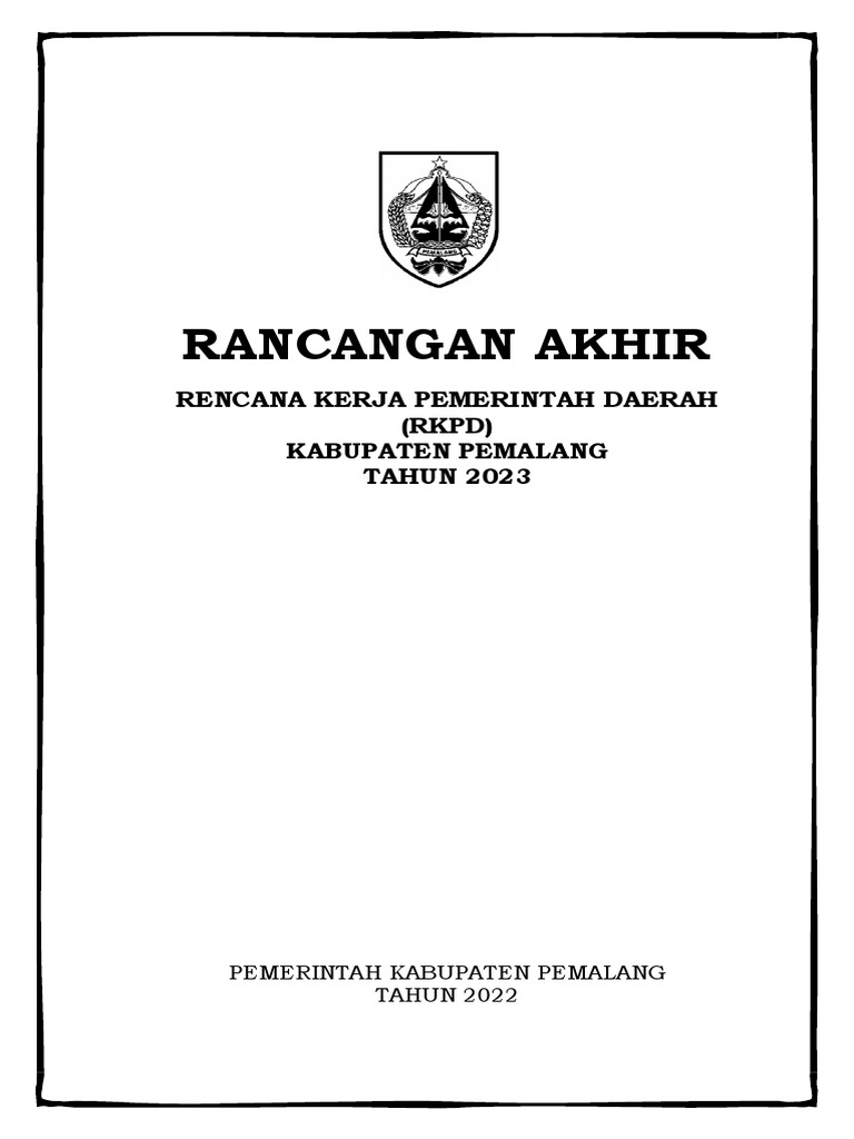 Dokumen Rancangan Akhir RKPD Tahun 2023 | PDF