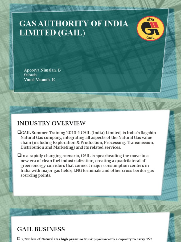 Gas Authority of India Limited (Gail) | PDF | Natural Gas | Industrial ...